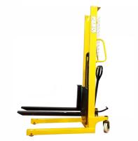 China Hydraulic Hand Stacker 1000kg 1600mm Lifting Height Manual Forklift for Warehouse for sale