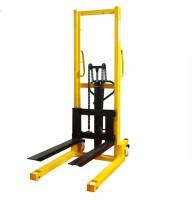 China Hydraulic Hand Stacker 1000kg 1600mm Lifting Height Manual Forklift for Warehouse for sale