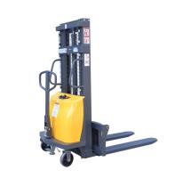 China 1T 1.5T 2T Semi Electric Stacker Mini Small Light Weight Pallet Stacker for sale