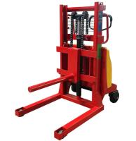 China Semi Auto Electric Stacker 1 Ton 2 Ton Manual Hand Forklift 3m Lifting Height for sale