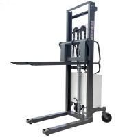 China Electric Forklift 1500 kg 1 Ton Mini Semi Electric Pallet Stacker 24V for sale