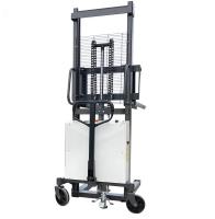 China Electric Forklift 1500 kg 1 Ton Mini Semi Electric Pallet Stacker 24V for sale