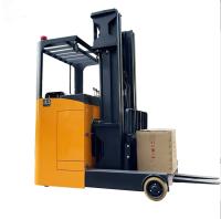 China 1.5 Ton 4.5m Battery Electric Stacker Forklift Reach Truck 48V 400AH for sale