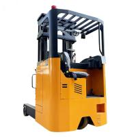 China 1.5 Ton 4.5m Battery Electric Stacker Forklift Reach Truck 48V 400AH for sale
