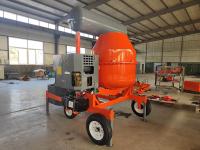 China Self Loading 800L Concrete Mixer with 9HP Diesel Engine Portable Construction Machine for sale