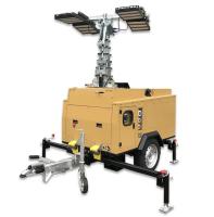 China Portable Diesel Hydraulic Lighting Tower 9m 4x500W LED Kubota Engine 230V 50Hz for sale
