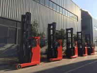 China Electric Reach Stacker 1.5T-3T Load Capacity 3m-12m Lifting Height Sit Down Battery Charger Included for sale