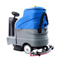 China Industrial Ride On Floor Scrubber 1550W 80L Clean Water Tank Automatic Cleaning Machine for sale