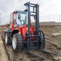 China Multipurpose Factory Farm Mud Self Loading 3ton Rough Terrain Forklift Diesel for sale