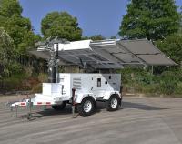 China Solar Light Tower 6x470W Mono Panels 4x200W LED 120000Lm Hydraulic Lifting 360 Rotation for sale