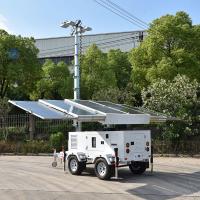 China Solar Light Tower 6x470W Mono Panels 4x200W LED 120000Lm Hydraulic Lifting 360 Rotation for sale