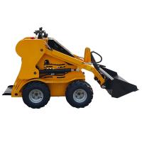 China Mini Electric Skid Steer Loader 200kg Capacity 13.5hp EPA5 Compact Crawler Loader for sale