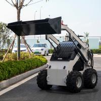 China Mini Electric Skid Steer Loader 200kg Capacity 13.5hp EPA5 Compact Crawler Loader for sale