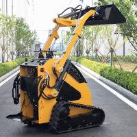 China Chinese Brand 200kg Mini Wheeled Skid Steer Loader 13.5hp Compact Machinery for sale