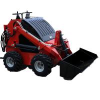 China Hot Selling Skid Steer Loader Mini Track Earth-moving Skid Steer Wheel Loader With Attachments for sale