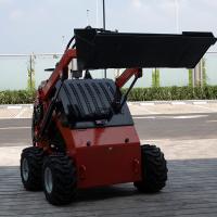 China Mini Skid Steer Loader 300kg Rated Load 14-17kw Diesel Crawler Wheel Loader for sale