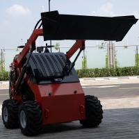 China Mini Skid Steer Loader 300kg Rated Load 14-17kw Diesel Crawler Wheel Loader for sale
