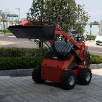 China Mini Skid Steer Loader 300kg Rated Load 14-17kw Diesel Crawler Wheel Loader for sale