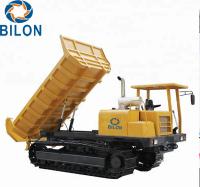 China 6 Ton Rubber Track Dump Truck 76kw Yunnei Engine Compact Dumper 3m3 Hopper for sale