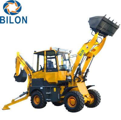 China 4x4 Small Backhoe Loader 6300kg 78KW Yuchai Engine Adjustable Seat for sale