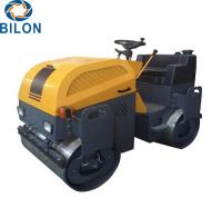 China Ride On Double Drum Vibratory Road Roller 1.5 Ton For Road Construction Machines for sale