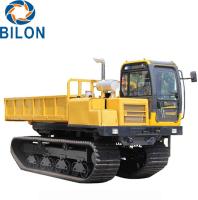 China 10 Ton Crawler Dump Truck Diesel Engine 100Kw 7Km/H Mini Dumper for Garden Agriculture for sale