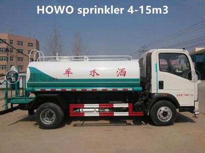 China 4 Ton 4000 Liters HOWO Water Tank Truck 4m3 Construction Sprinkler for sale