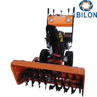 China Gasoline Engine Snow Sweeper Machines 13 HP Walk Behind Snow Sweeper for sale