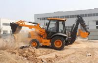 China 7 Ton 4x4 Backhoe Loader 0.3cbm Bucket Cummins Engine 60kw for sale