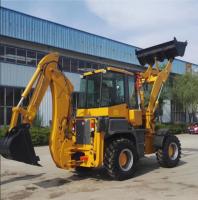 China 2.5 Ton 4WD Backhoe Loader 1.0m3 Bucket 6600kg Operating Weight for sale