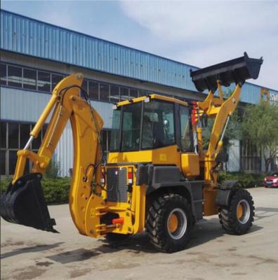 China 2.5 Ton 4WD Backhoe Loader 1.0m3 Bucket 6600kg Operating Weight for sale