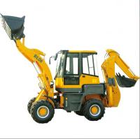 China Hydraulic Pilot Joystick  Backhoe Loader With 0.2M3 Excavating Bucket for sale
