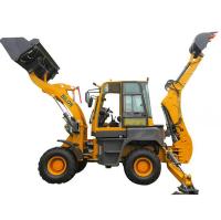 China Hydraulic Pilot Joystick  Backhoe Loader With 0.2M3 Excavating Bucket for sale