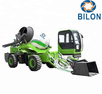 China 2.6 CBM Self Loading Concrete Mixer Truck with Pump 13 rpm 4x4 YUCHAI Engine for sale