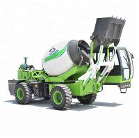 China 2.6 CBM Self Loading Concrete Mixer Truck with Pump 13 rpm 4x4 YUCHAI Engine for sale