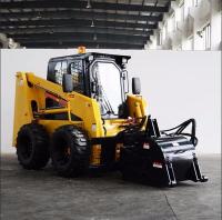 China Heavy Duty 85HP Skid Wheel Loader With Mitsubishi Diesel Engine for sale