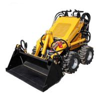 China 17.15kw Walk Behind Skid Steer Loader With Lawn Aerator Attachments for sale