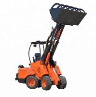 China Mini Wheel Loader 800kg Telescopic Arm Quick-Change Multi-Functional Compact Loader for sale