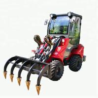 China Mini Wheel Loader 800kg Telescopic Arm Quick-Change Multi-Functional Compact Loader for sale