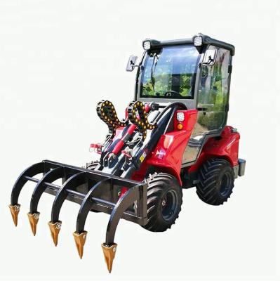 China Mini Wheel Loader 800kg Telescopic Arm Quick-Change Multi-Functional Compact Loader for sale