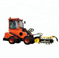 China Mini Wheel Loader 800kg Telescopic Arm Quick-Change Multi-Functional Compact Loader for sale