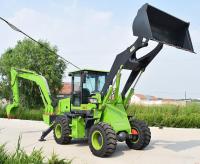 China 2.5 Ton Towable Backhoe Loader With Air - Over - Oil Assist Caliper Braking System for sale