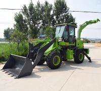 China 2.5 Ton Towable Backhoe Loader With Air - Over - Oil Assist Caliper Braking System for sale