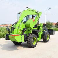 China 2.5 Ton Towable Backhoe Loader With Air - Over - Oil Assist Caliper Braking System for sale