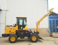 China Isuzu Type Axle 42KW 4 Ton Hydraulic Wheel Excavator with Hammer for sale