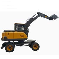 China Humanized 6 Ton Wheel Excavator Machine For Construction Low Fuel Consumption for sale