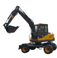 China Humanized 6 Ton Wheel Excavator Machine For Construction Low Fuel Consumption for sale