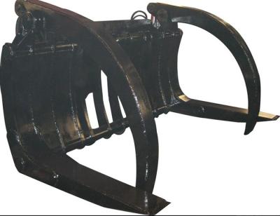 China Hydraulic Cylinders Control Grapple Attachment for Logs Wheel Loader 3t 5t 7t for sale