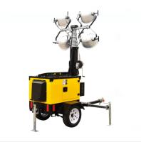China 4*300W 4*1000W Mobile Light Tower For Residential Construction / Sporting Events for sale