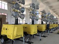 China Hydraulic Lifting Mobile Light Tower 6x1000W Metal Halide IP54 8.6m Mast for sale